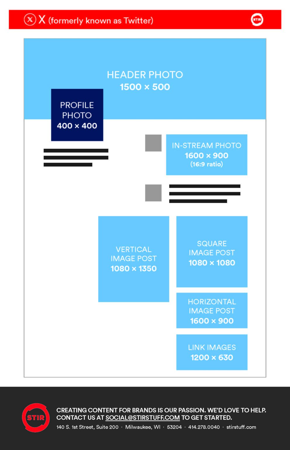 2026 Social Media Image Size Guide - STIR